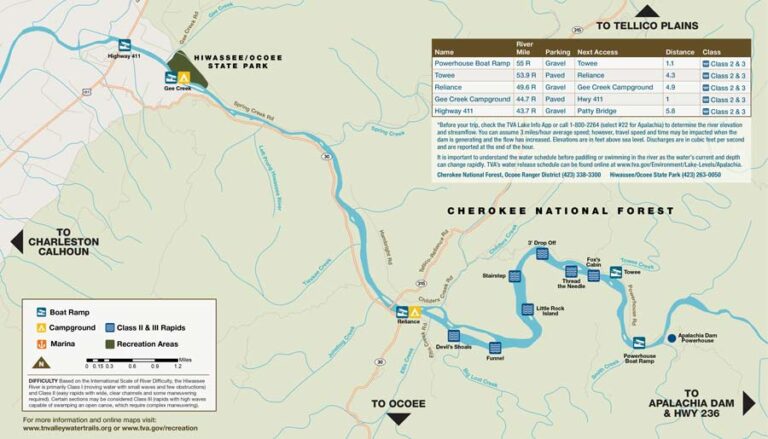 Get Ocoee River Maps - Middle, Upper, Parksville Lake, Lower Get Ocoee River Maps - Middle, Upper, Parksville Lake, Lower