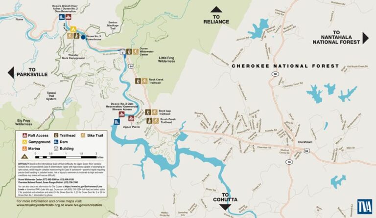 Get Ocoee River Maps - Middle, Upper, Parksville Lake, Lower Get Ocoee River Maps - Middle, Upper, Parksville Lake, Lower